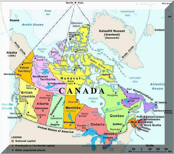 Map Of Major Cities In Canada Secretmuseum